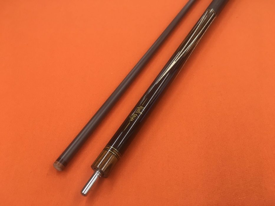 LONGONI POOL CUE FEIJEN FLAMES WITH LUNA NERA SHAFT ( LINEN WRAP ...