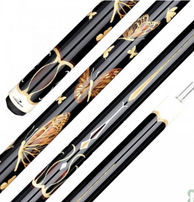 LONGONI POOL CUE PAPILIO LUX WOOD WITH LUNA NERA SHAFT. - LONGONI CAROM ...
